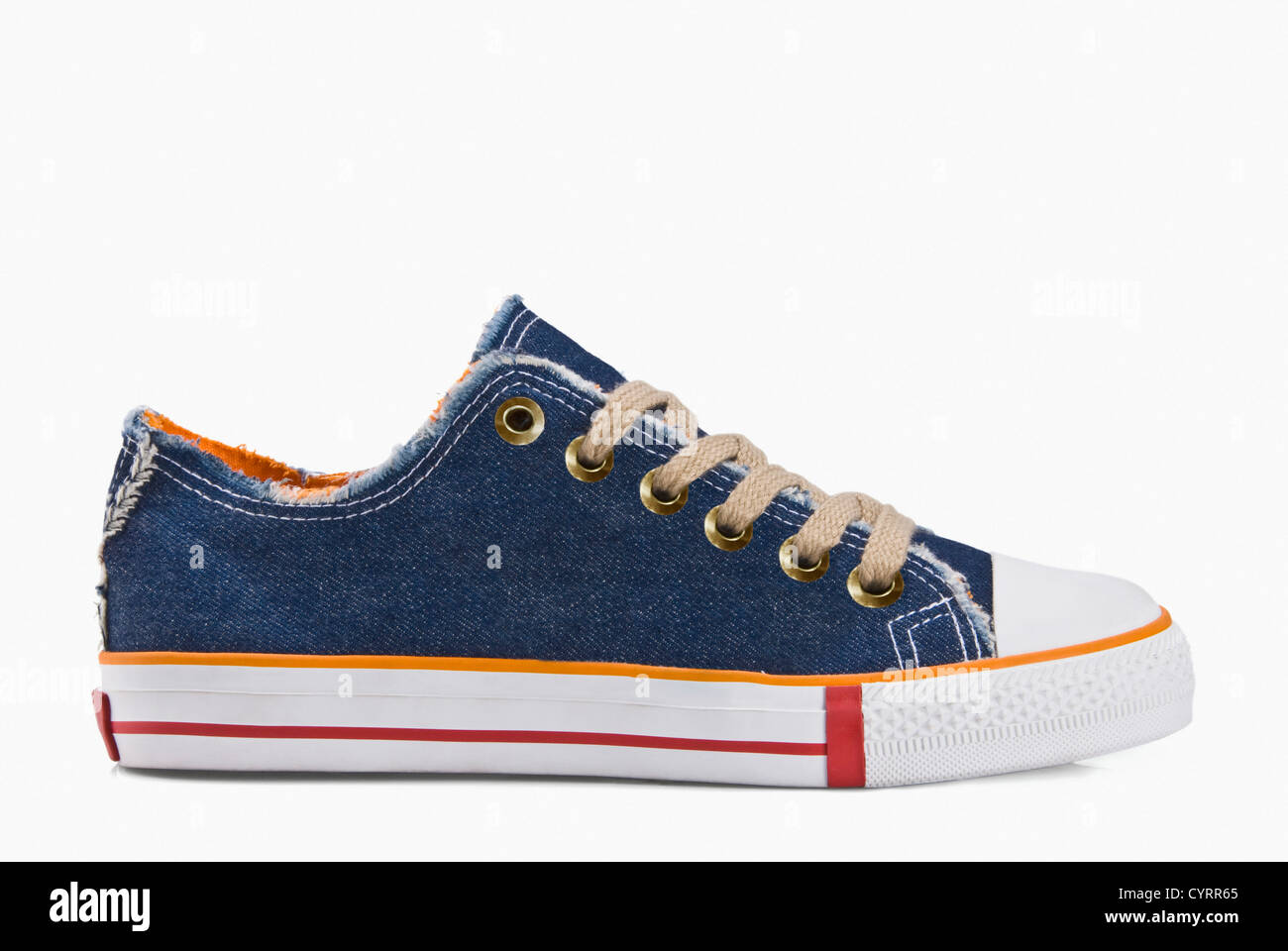 Close-up of a canvas shoe Stock Photo - Alamy