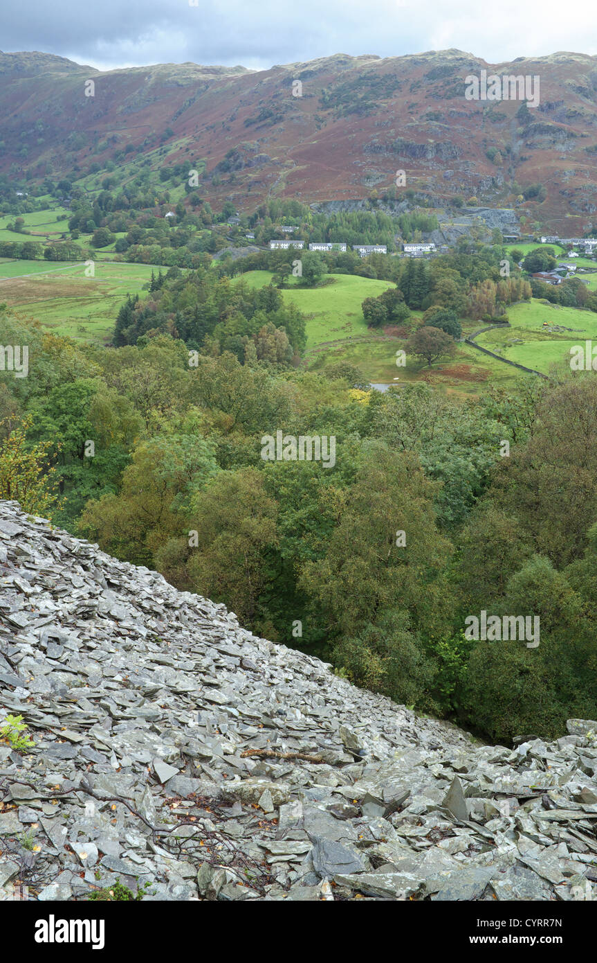 Elterwater Quarry Slate Mine Great Langdale, Cumbria, England, UK Stock ...