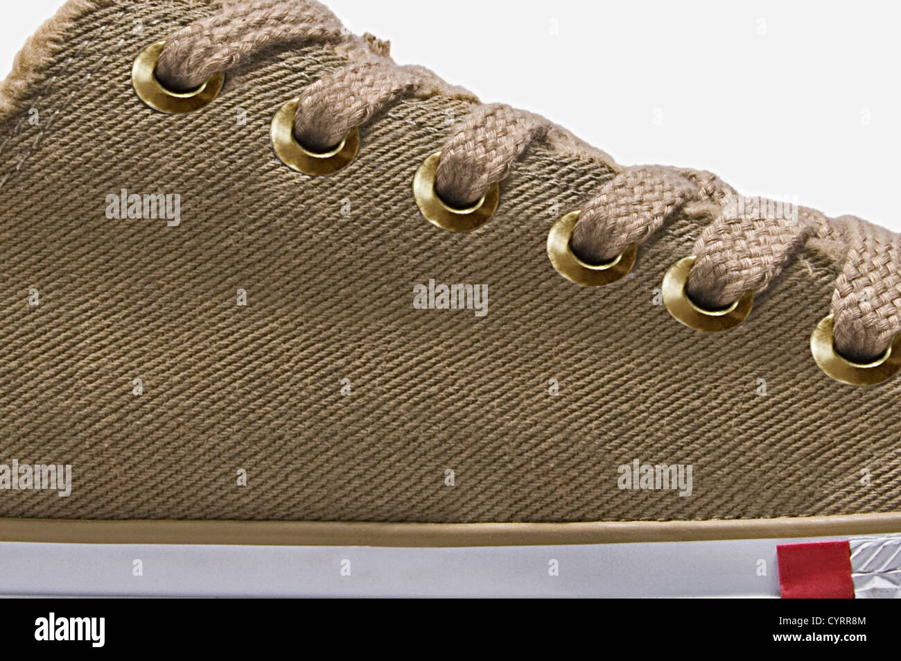 Close-up of a canvas shoe Stock Photo - Alamy