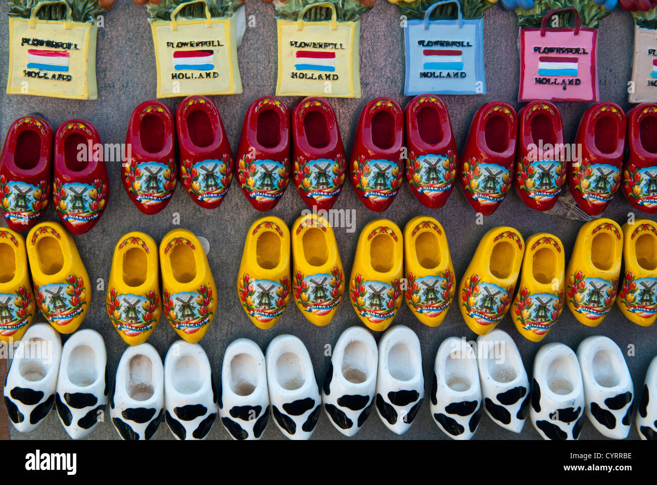 Shaped magnets Dutch clogs, Netherlands Stock Photo - Alamy