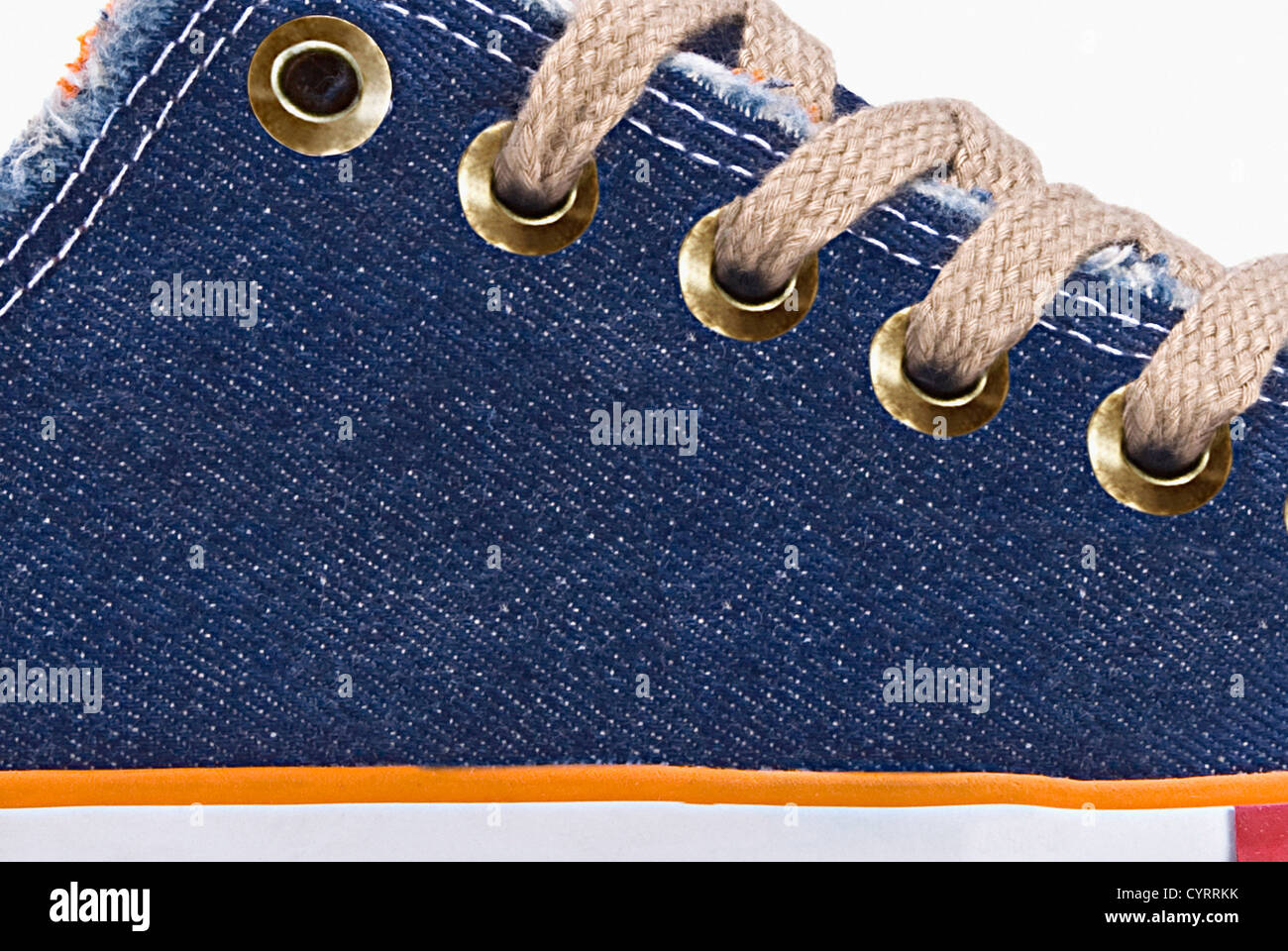 Close-up of a canvas shoe Stock Photo - Alamy