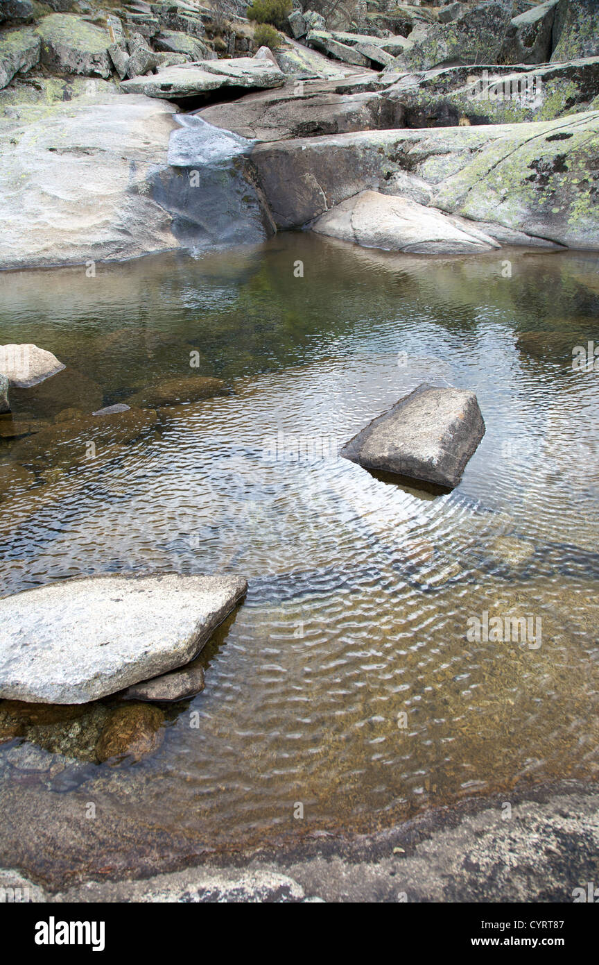 small lagoon at gredos mountains in spain Stock Photo - Alamy