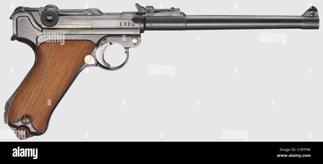 Long Pistol 08 DWM 1917,with shoulder stock and holster,cal.9 mm ...