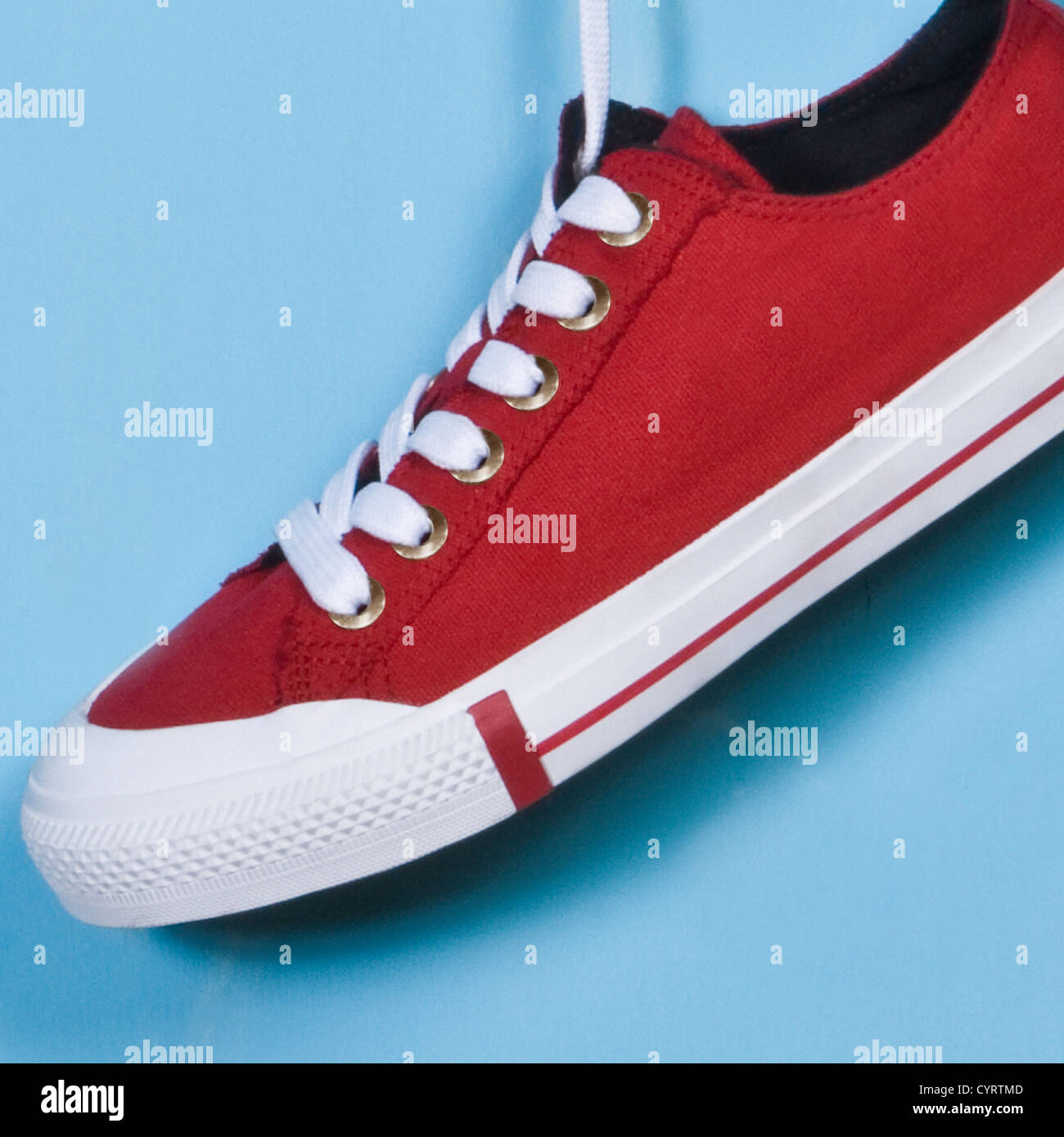 Close-up of a canvas shoe Stock Photo - Alamy