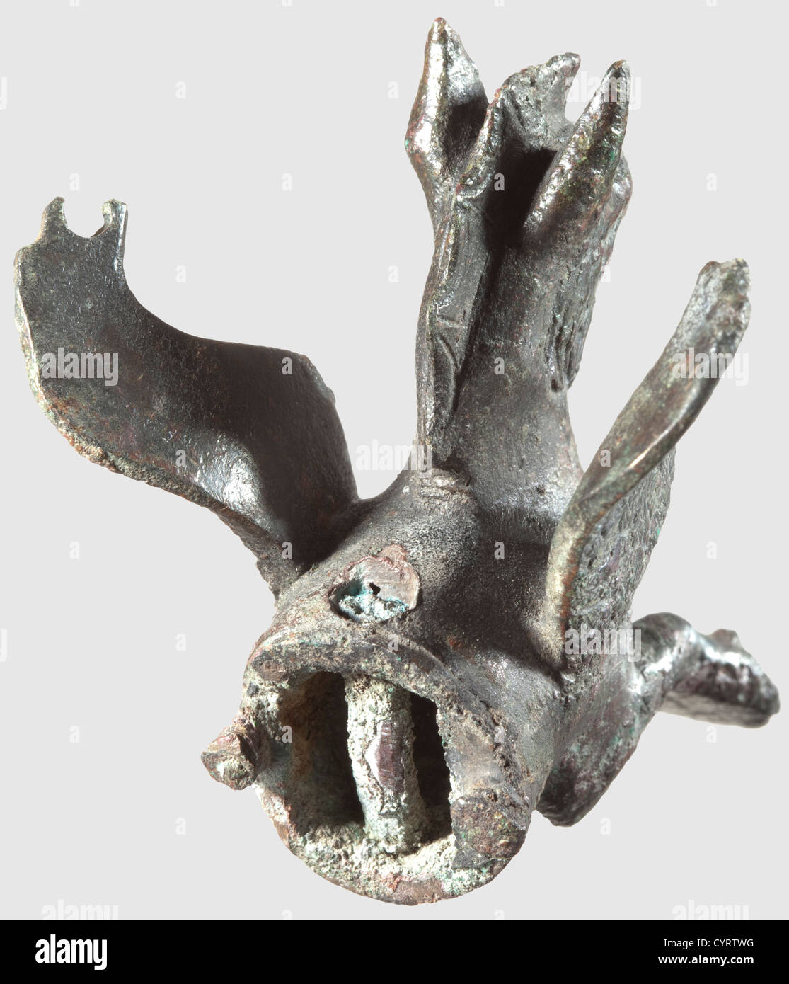 A Roman protome, in the shape of a gryphon, 1st/2nd century AD. Three ...