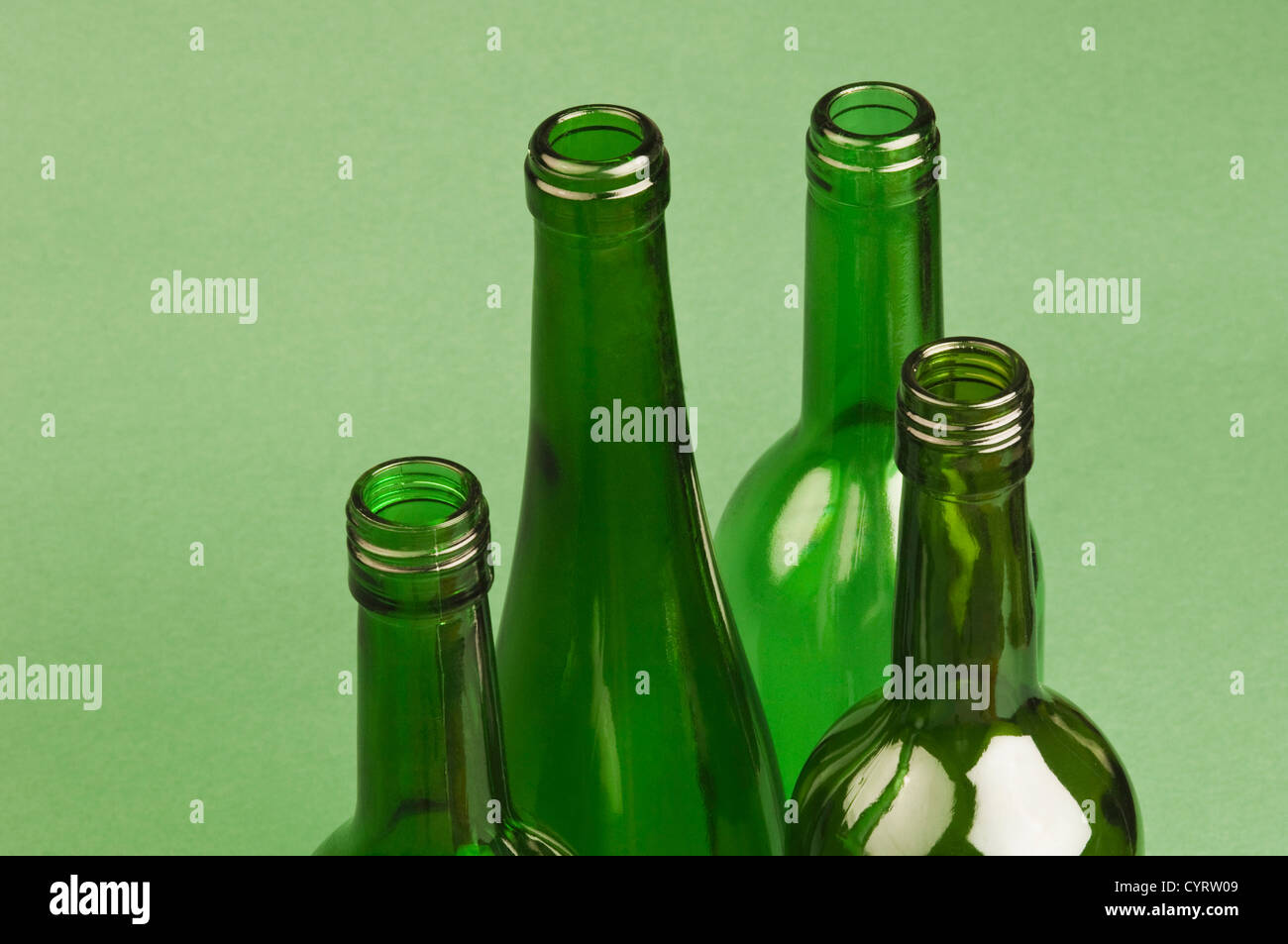 Close-up of empty bottles Stock Photo - Alamy