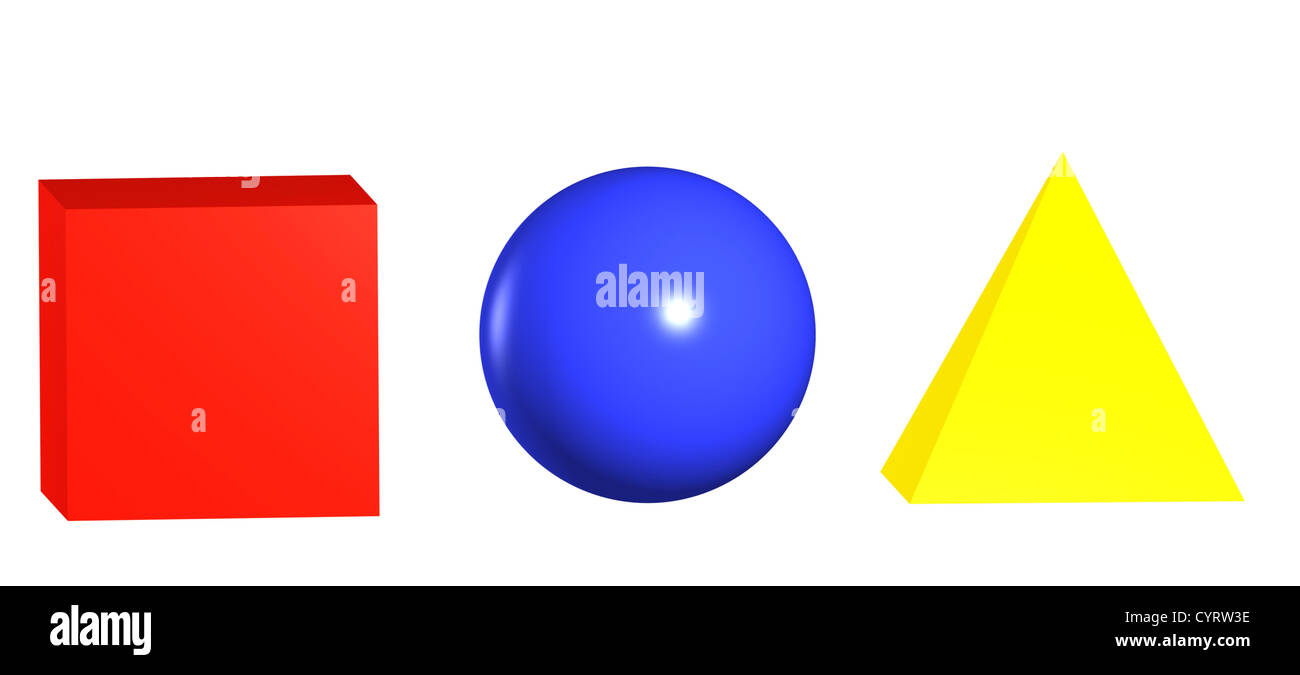 Primary colours and shapes Stock Photo - Alamy
