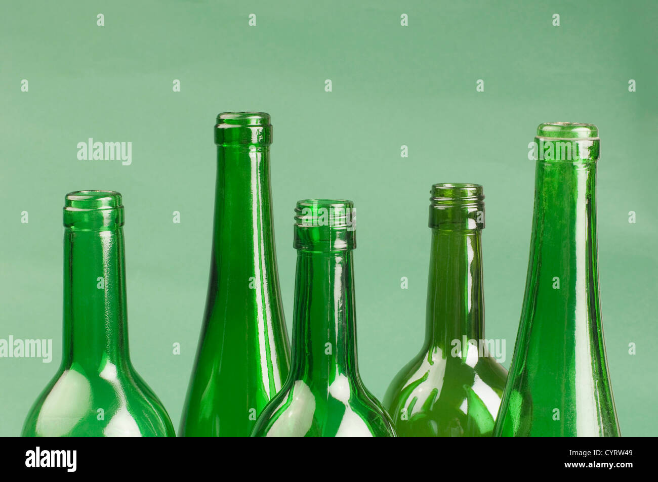 Close-up of empty bottles Stock Photo - Alamy