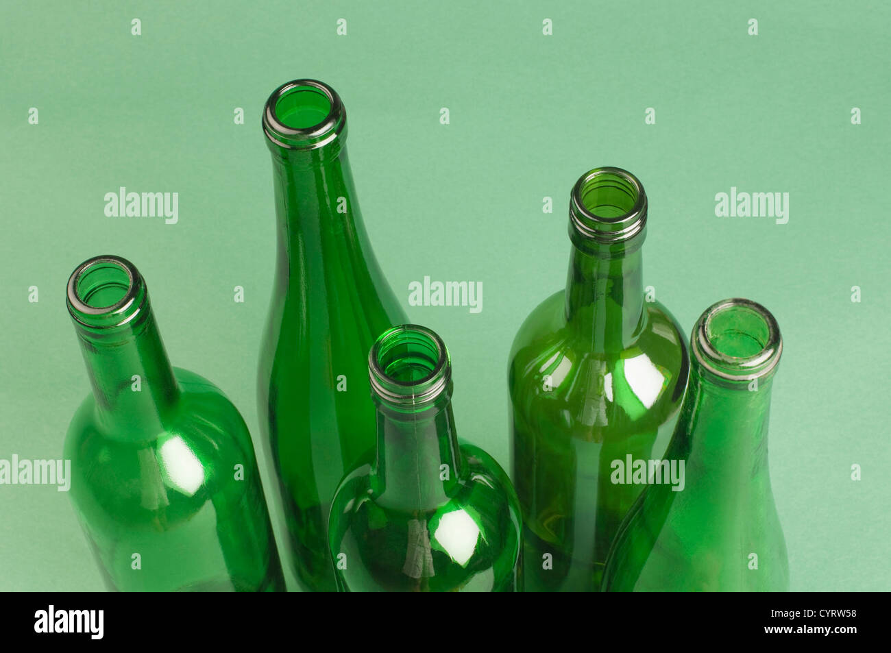 Close-up of empty bottles Stock Photo - Alamy