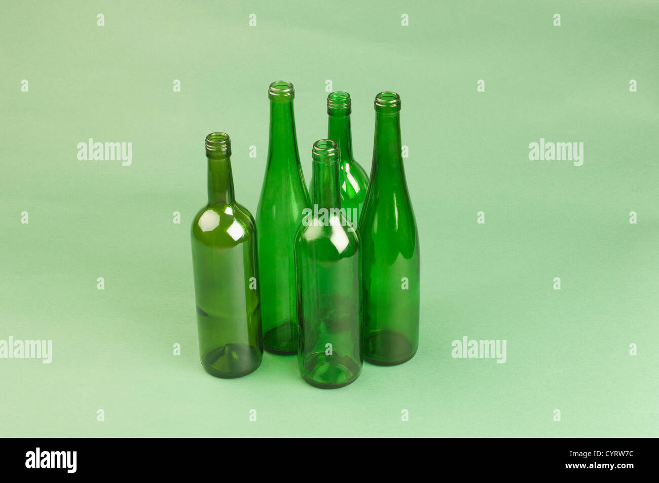 Close-up of empty bottles Stock Photo - Alamy