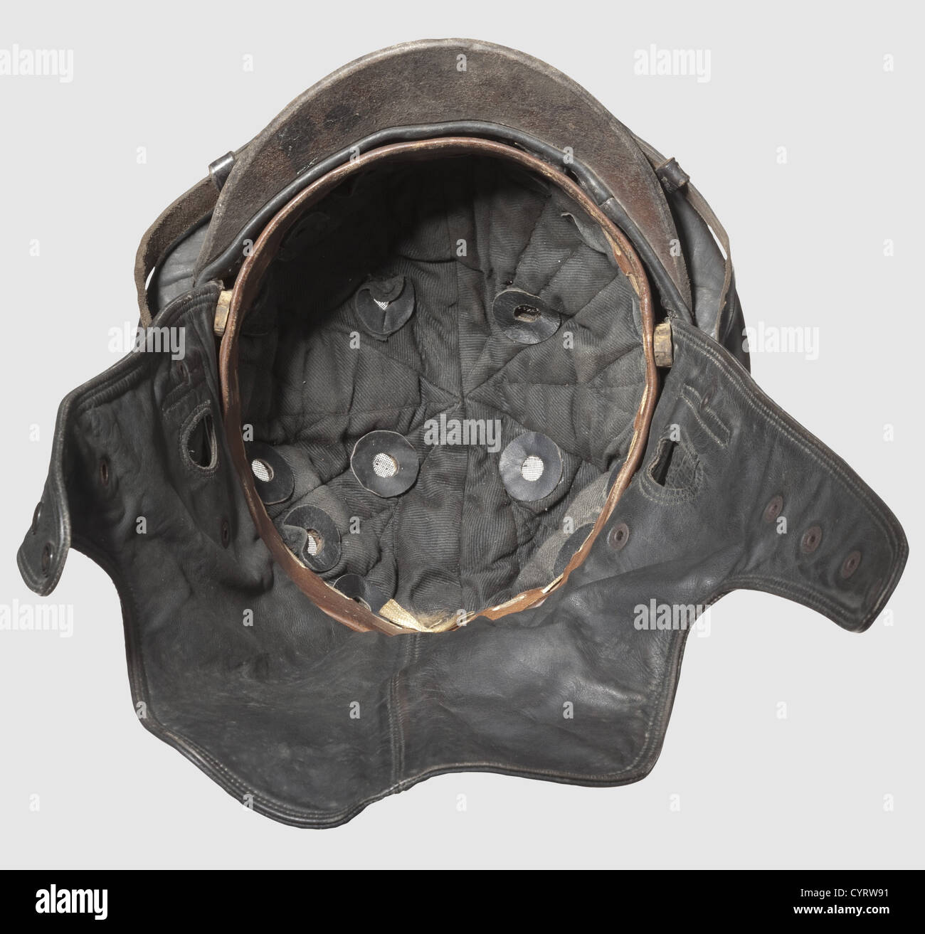 A protective helmet for glider pilots,leather helmet for towplane crews ...