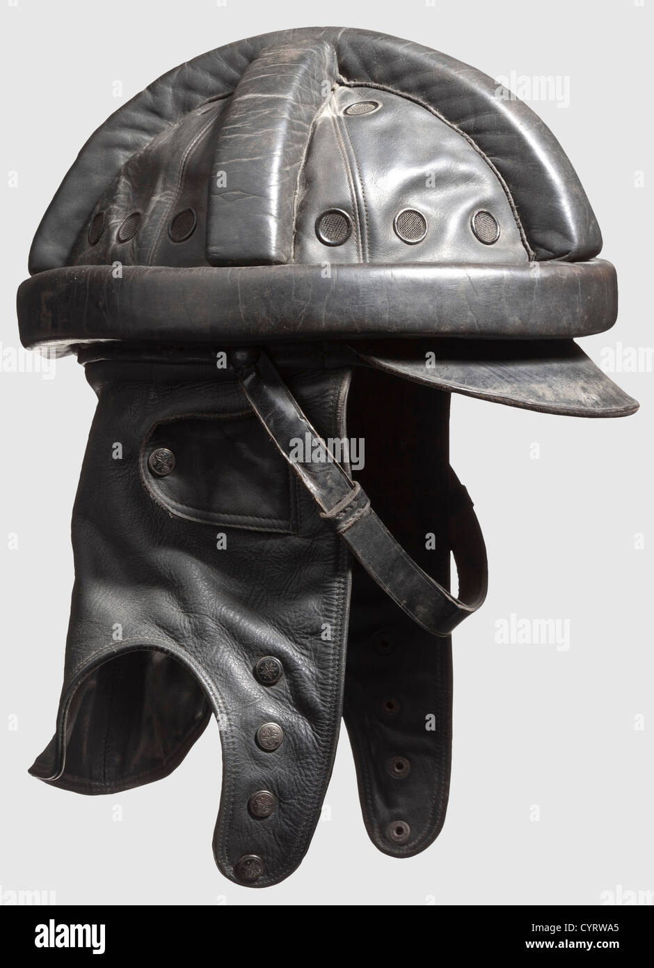 A protective helmet for glider pilots,leather helmet for towplane crews ...
