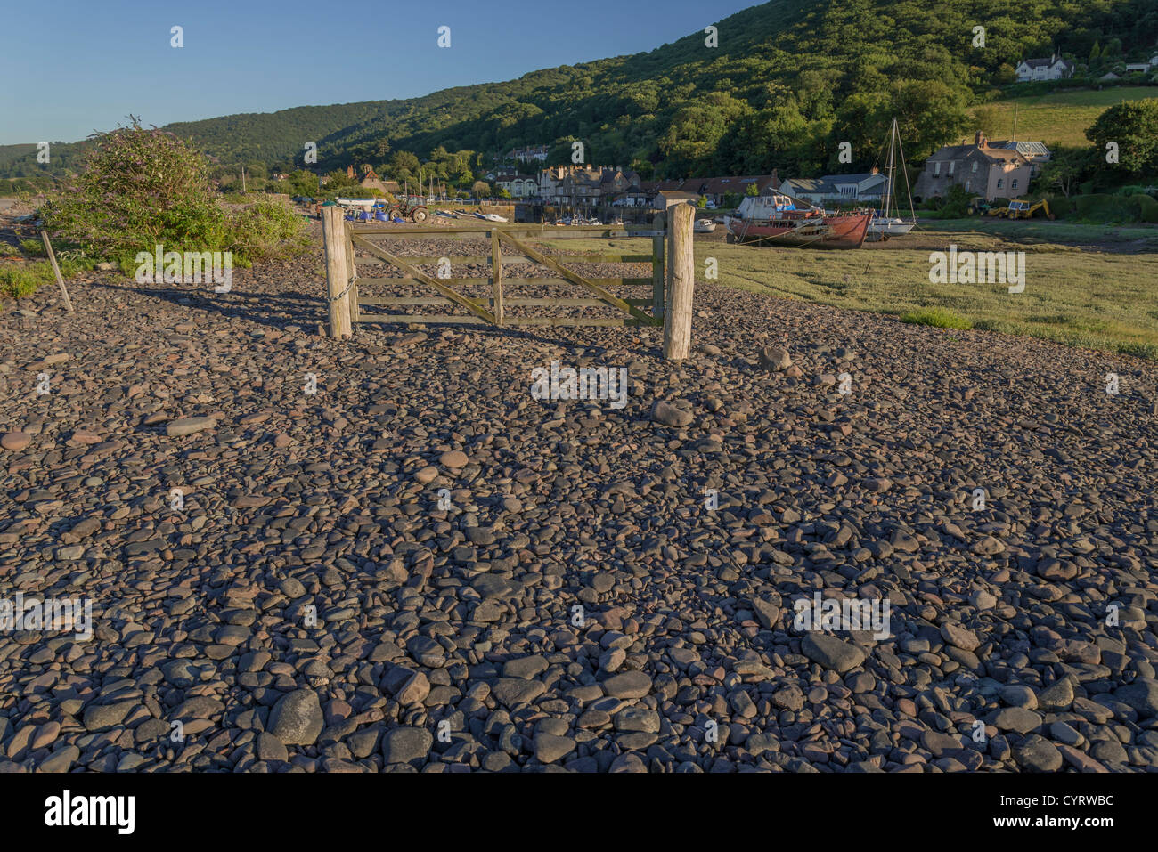 Porlock weir porlock somerset england hi-res stock photography and ...