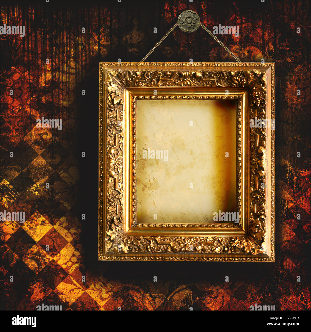 Empty picture frame wallpaper hi-res stock photography and images - Alamy