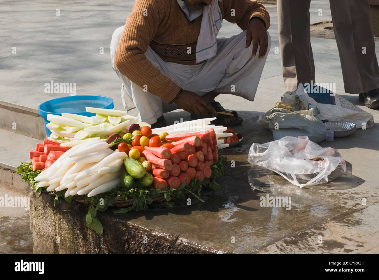 Indian vegetable vendor hi-res stock photography and images - Alamy