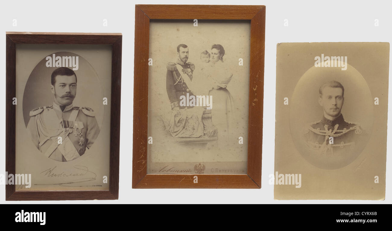Two gift photos of Tsar Nicholas II and the Imperial Russian family ...