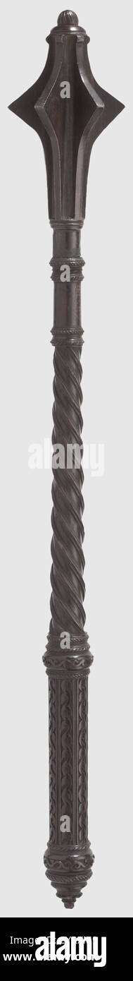 A German ceremonial mace,circa 1600 Striking head with six pointed ...