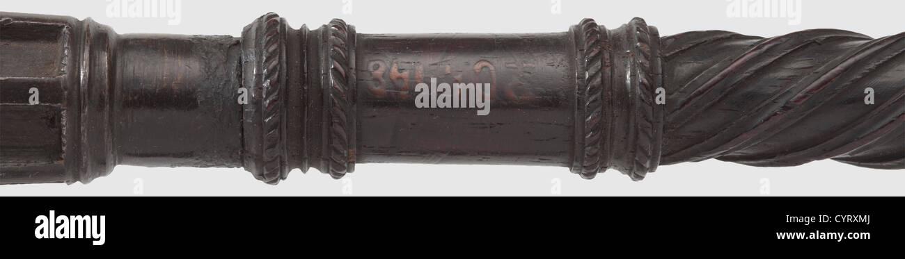 A German ceremonial mace,circa 1600 Striking head with six pointed ...