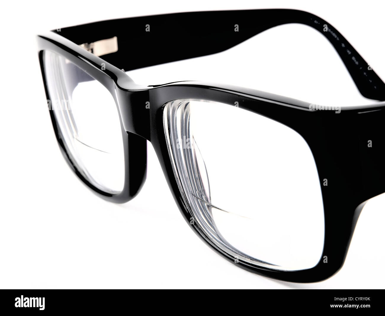 Black retro eyeglasses Stock Photo - Alamy