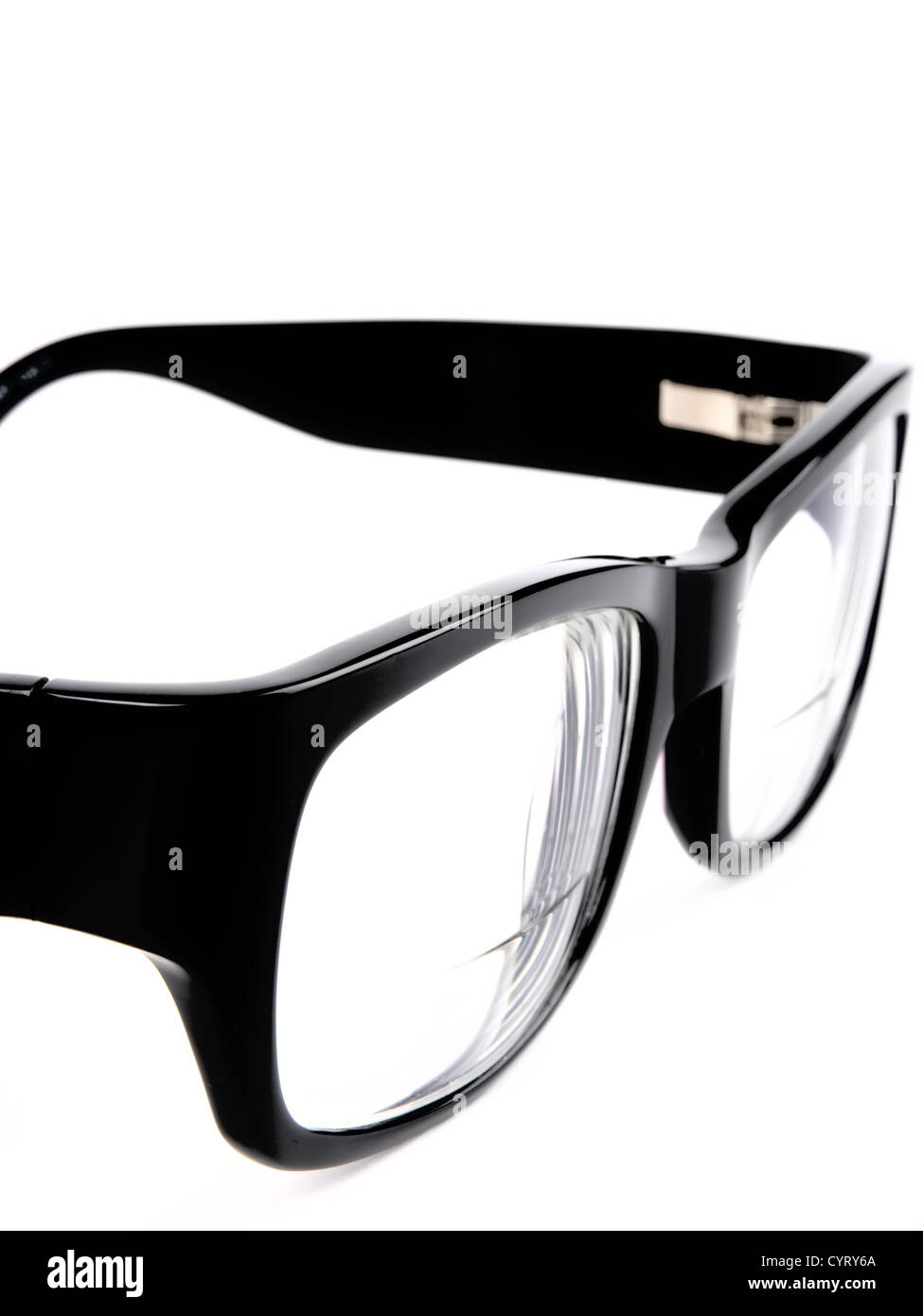 Black retro eyeglasses Stock Photo - Alamy