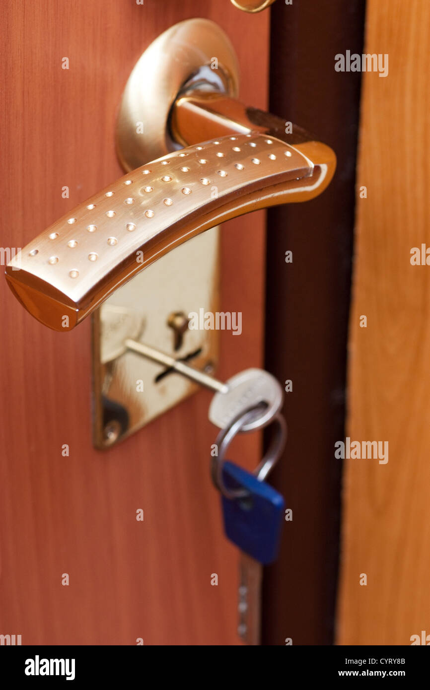 Home door chain hi-res stock photography and images - Alamy