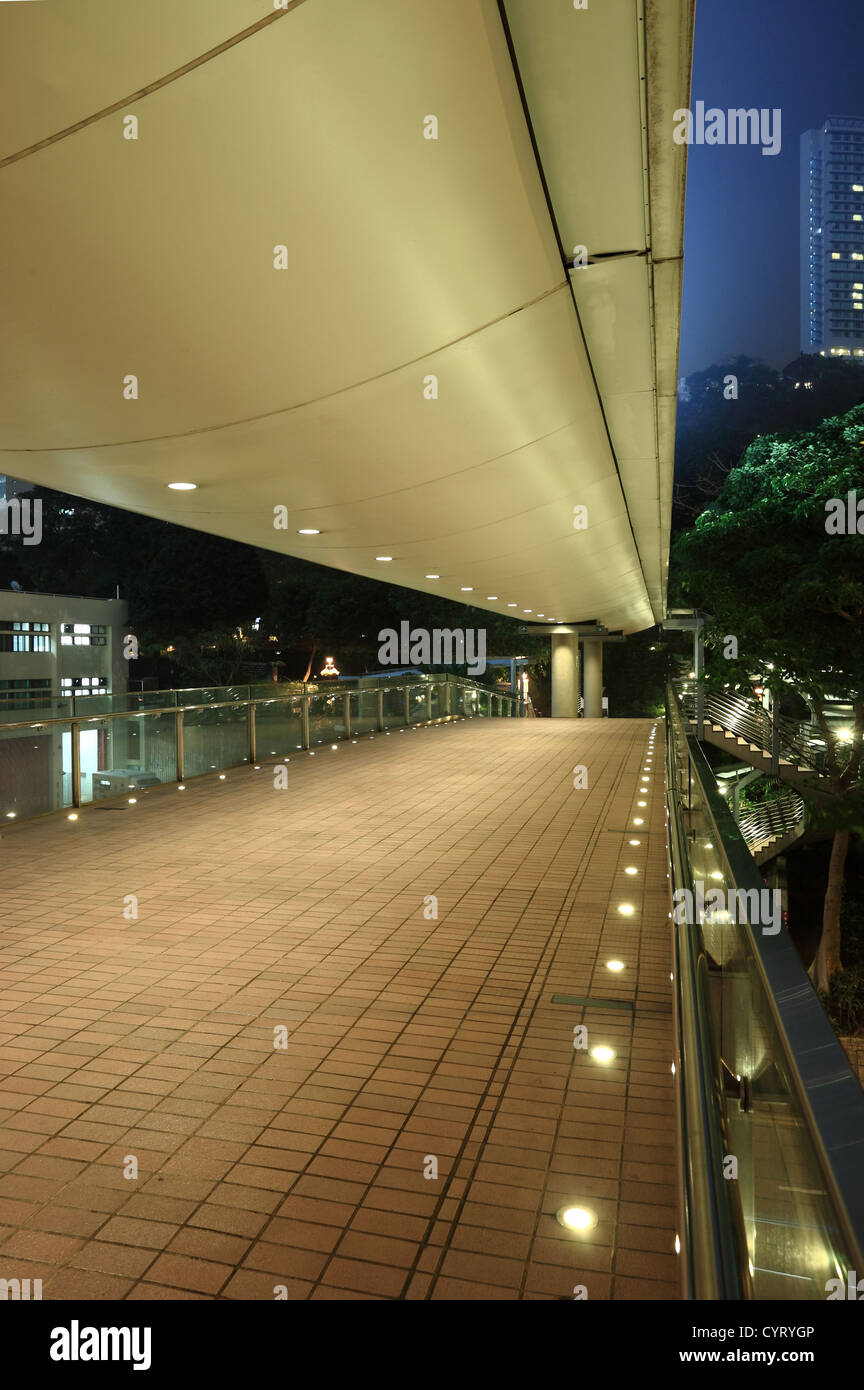 footbridge at night Stock Photo - Alamy
