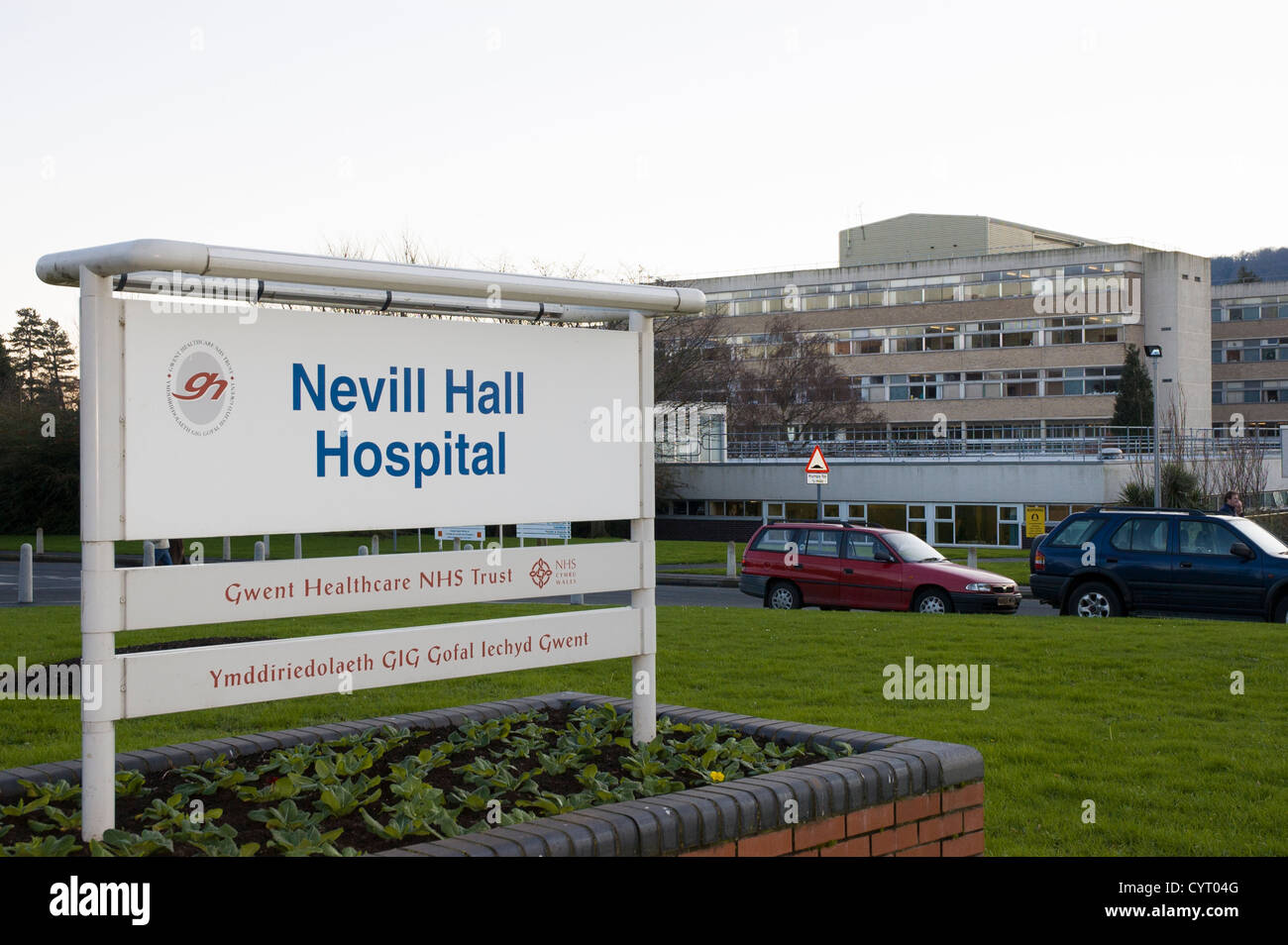 Exterior of Nevil Hall Hospital South Wales with Gwent Healthcare NHS ...