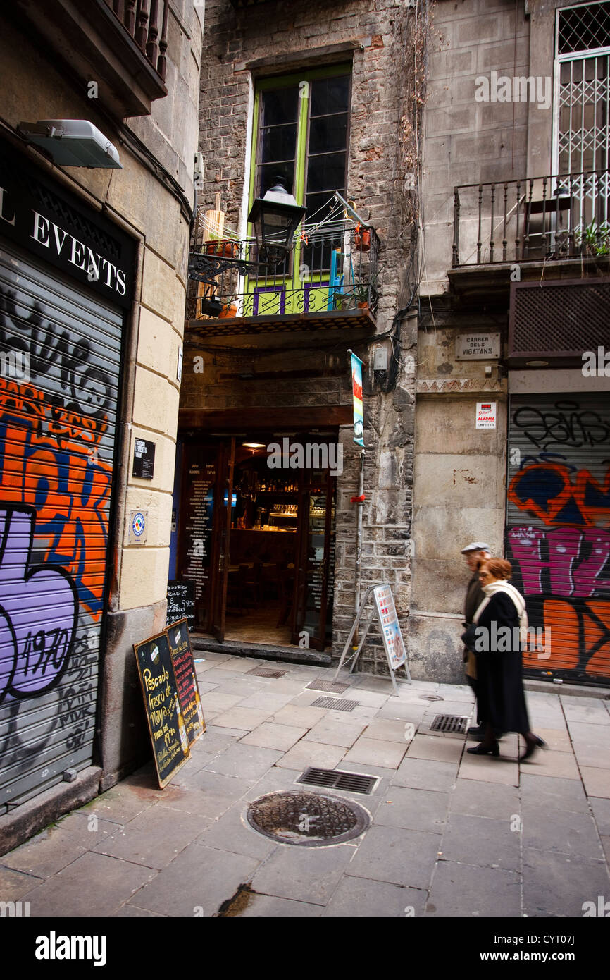 El Born Quarter. Barcelona. Catalonia. Spain Stock Photo - Alamy