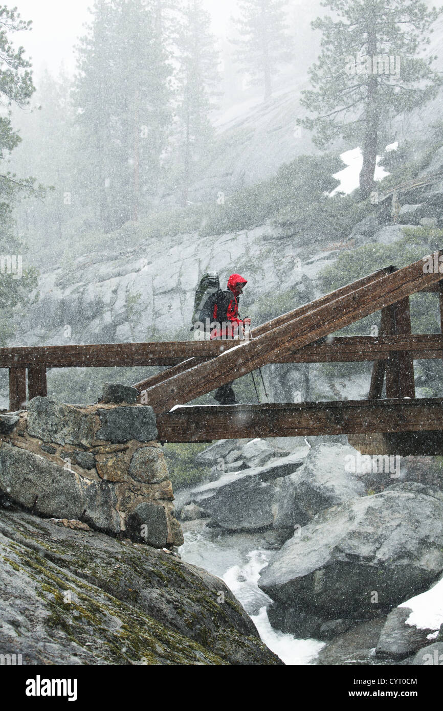 Hike in winter mountains Stock Photo - Alamy