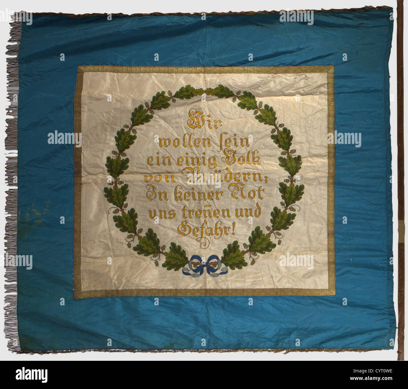 A banner for the Munich's citizen militia,Munich-Sendling district 1919 ...