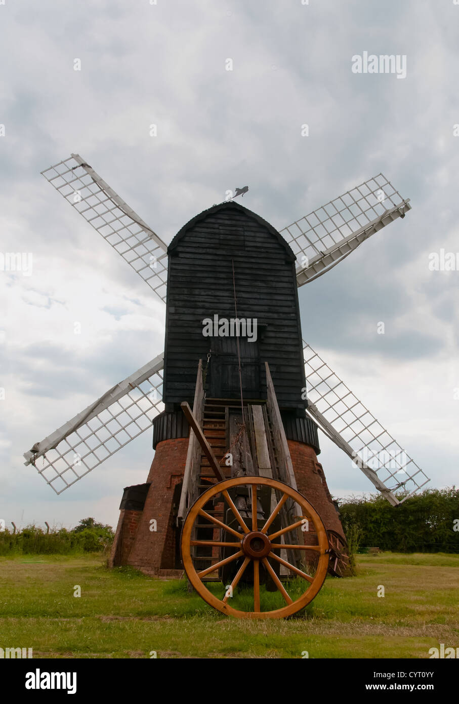 A Windmill in Worcestershire Stock Photo - Alamy