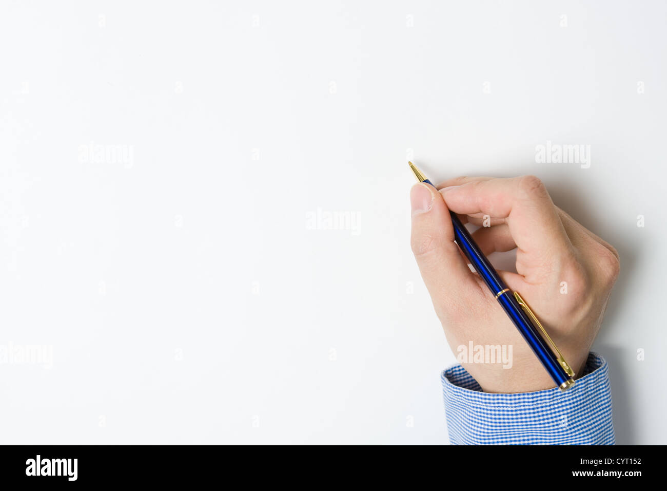 Person writing a message on a piece of paper or note Stock Photo - Alamy