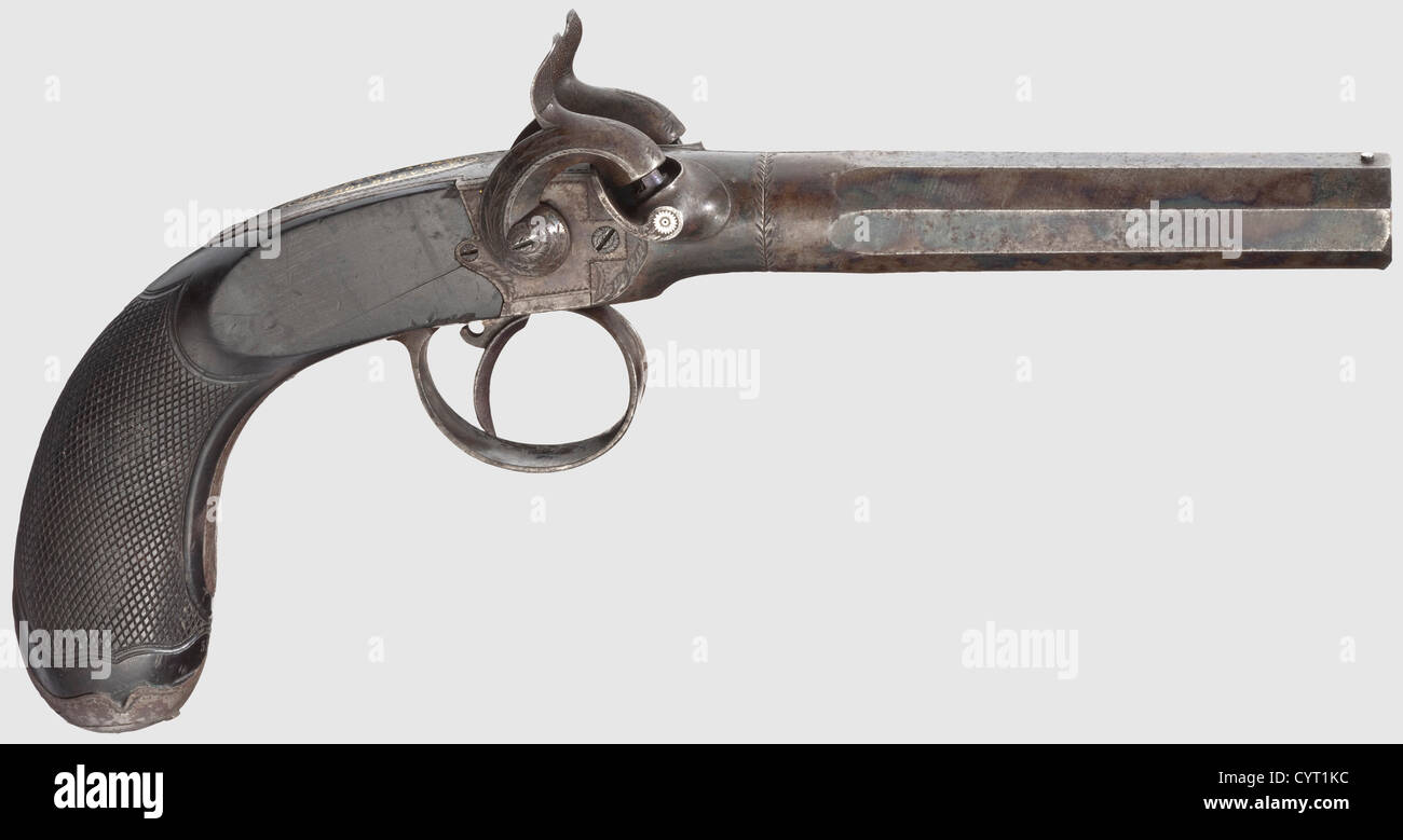 An one-barrel pocket pistol,LePage in Paris,circa 1840. Unscrewable ...