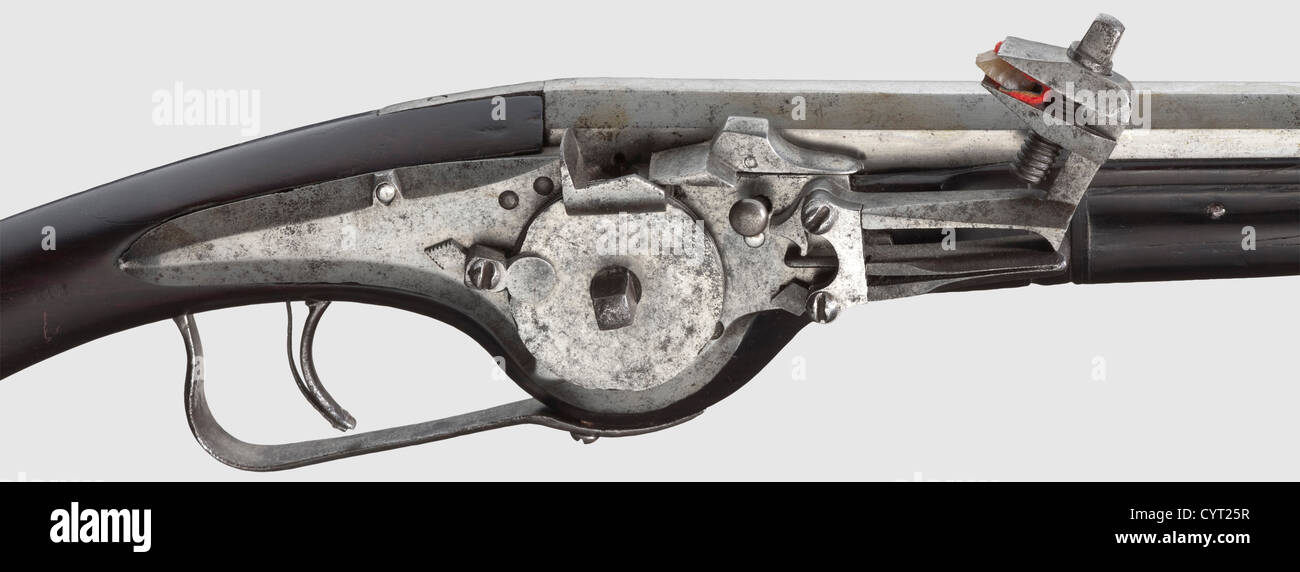 A wheel lock pistol, Dutch/Flemish, circa 1630. Octagonal barrel ...