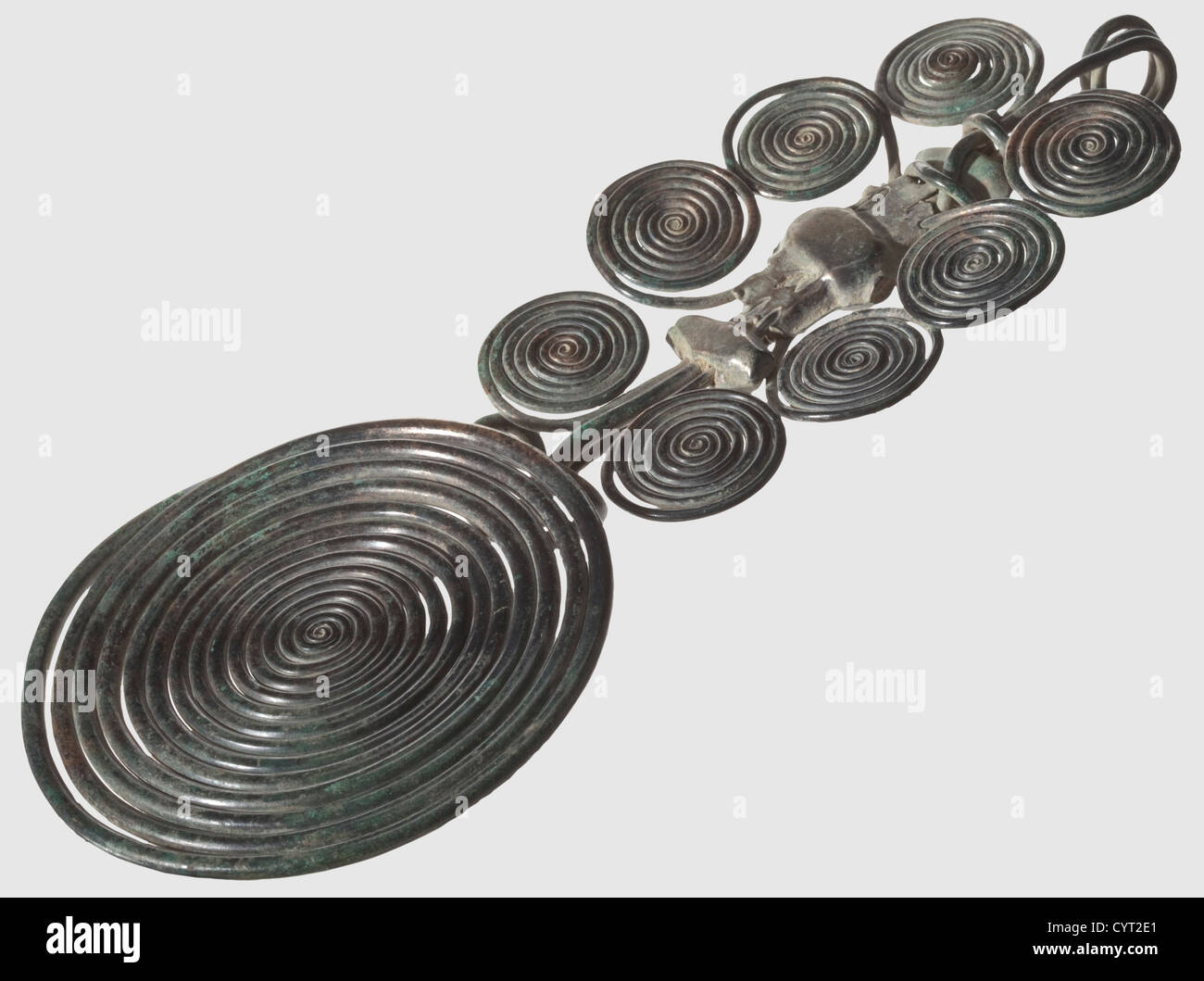 A large Central European spiral fibula, Bronze Age around 1500 - 1200 ...