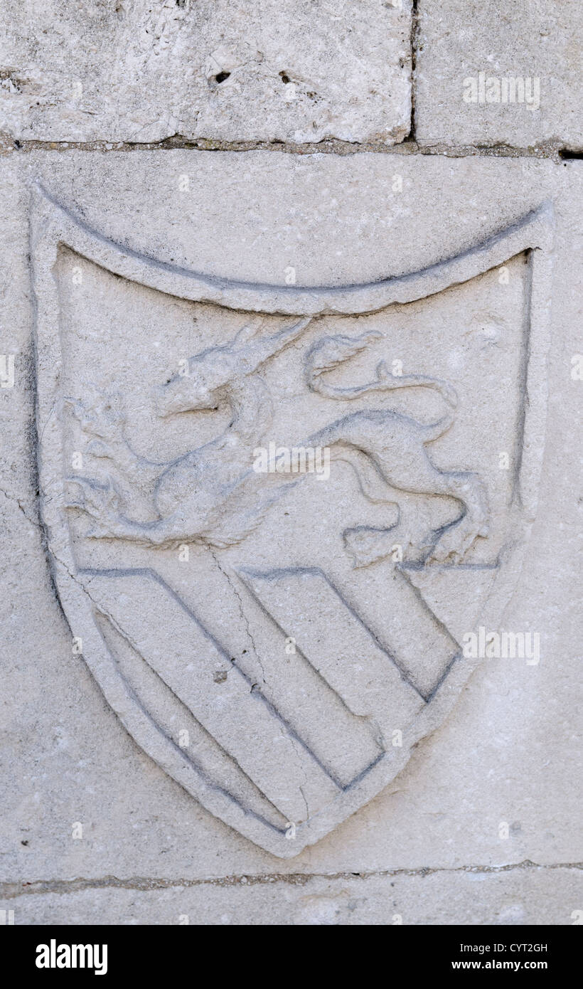 [coat of arms] Dubrovnik stone heraldic bas-relief Stock Photo - Alamy