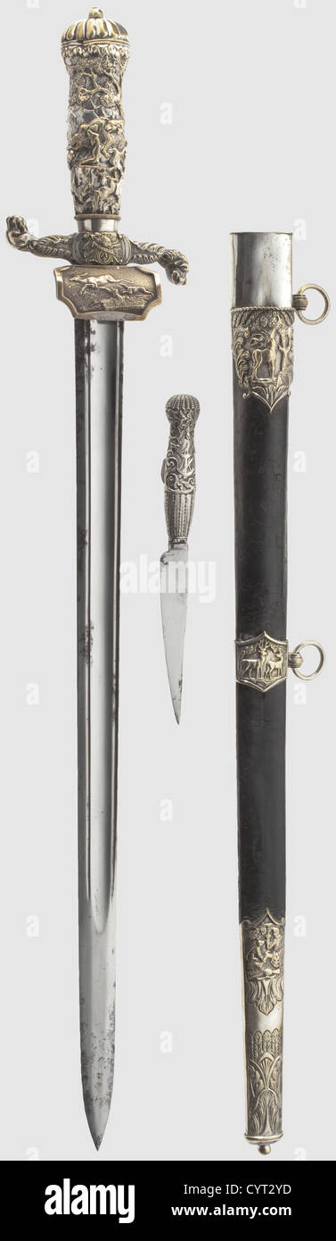 A Southern German/Austrian hunting hanger,2nd half of 19th century A ...