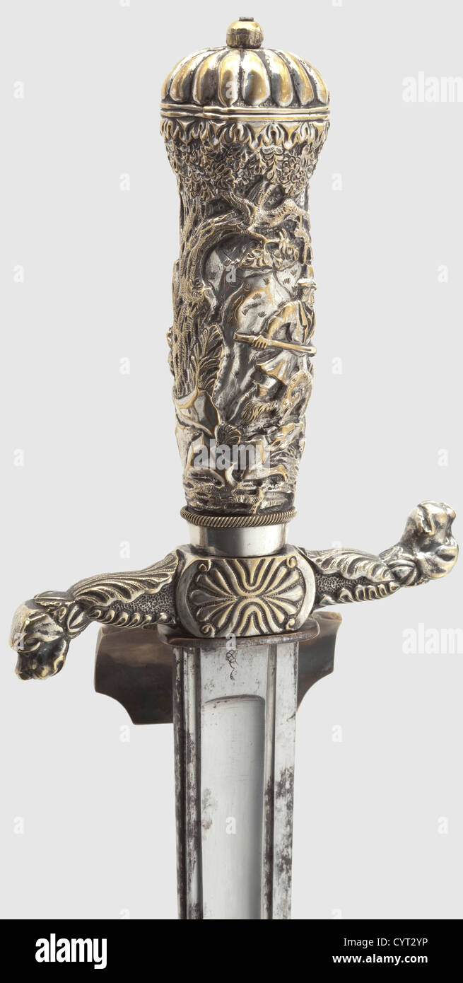 A Southern German/Austrian hunting hanger,2nd half of 19th century A ...