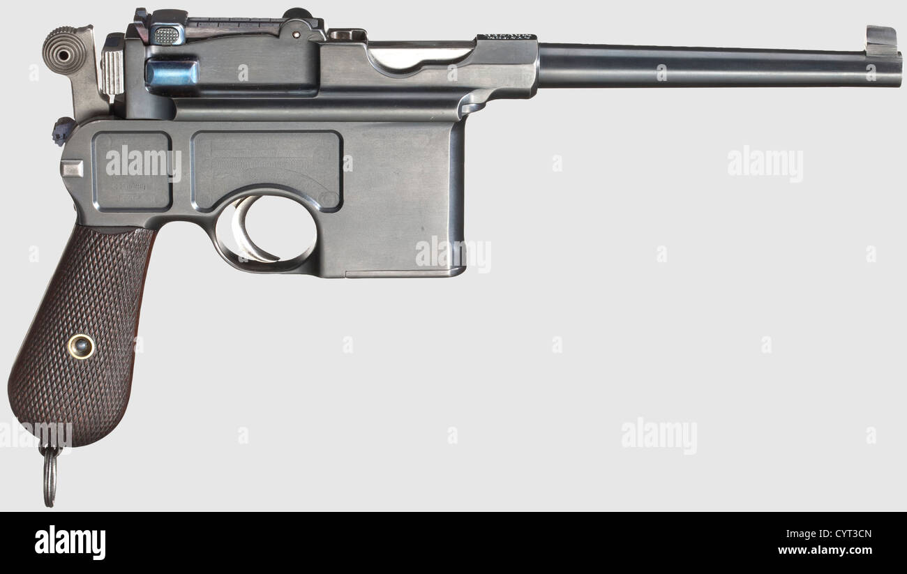 Mauser C 96 Step-Barrel Cone Hammer "System Mauser",from pre-series of ...