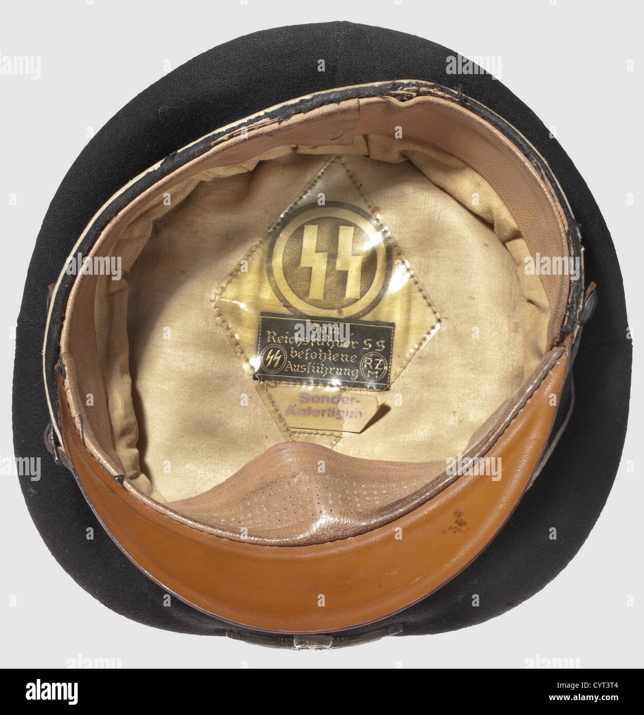 A service cap for enlisted men and NCOs,of the "Allgemeine SS" Saddle ...