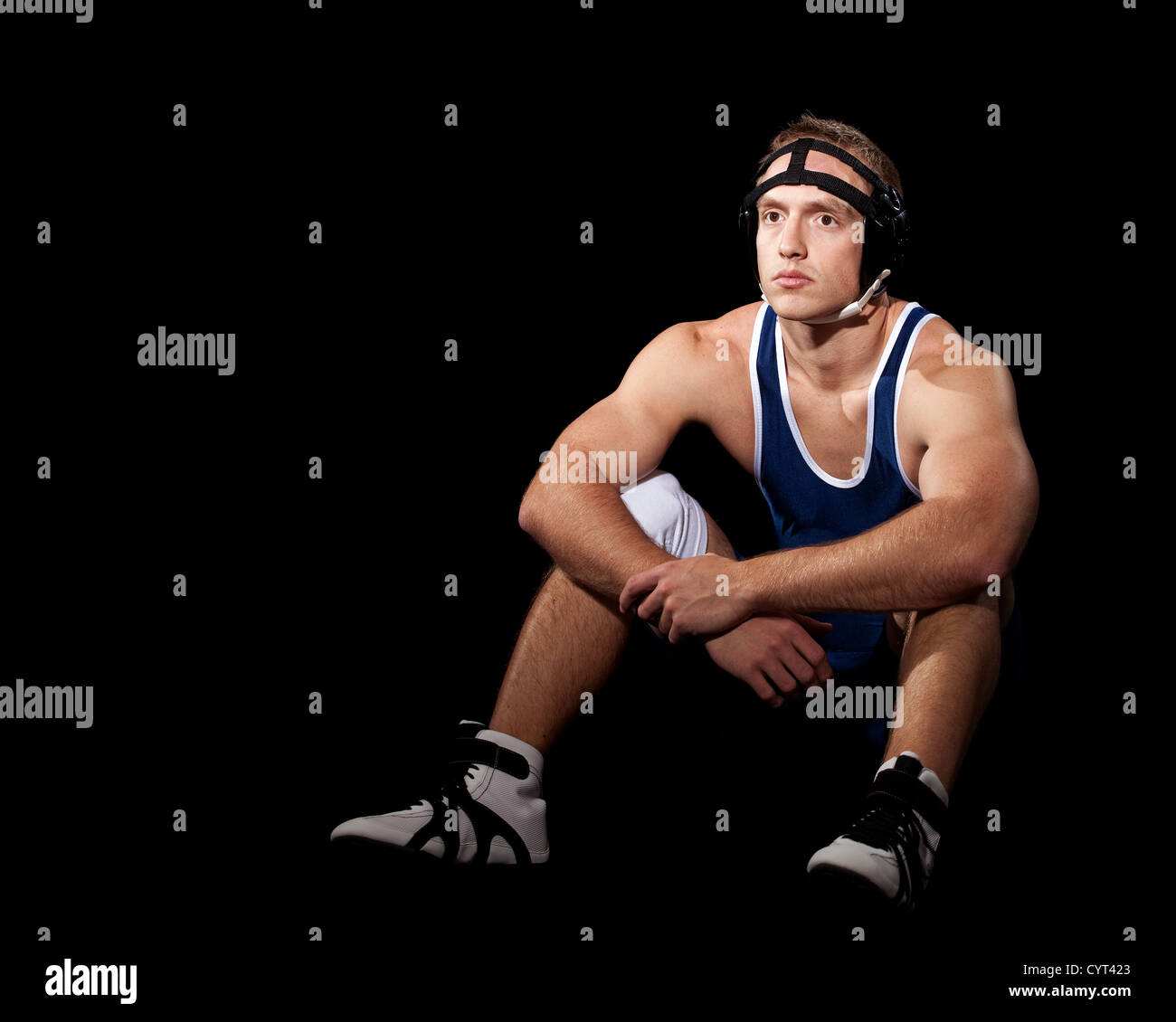 Seated wrestler hi-res stock photography and images - Alamy