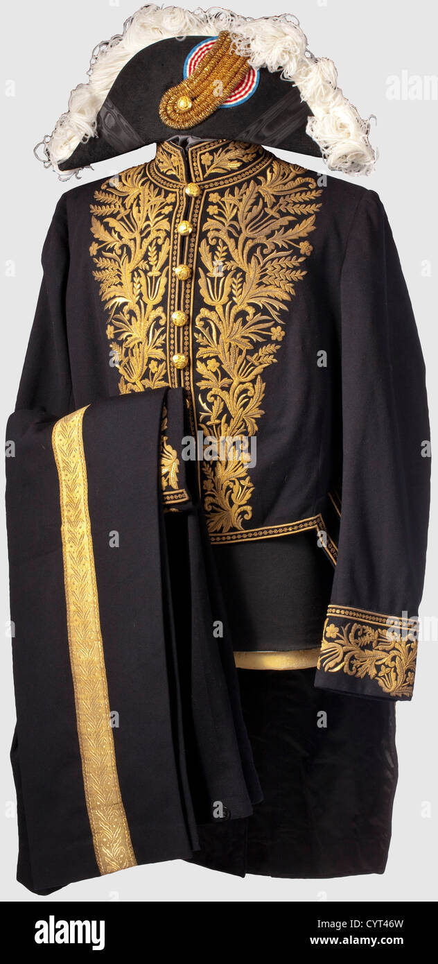 A uniform of the Liberian ambassador,to Great Britain ca.1900 Bicorn of ...