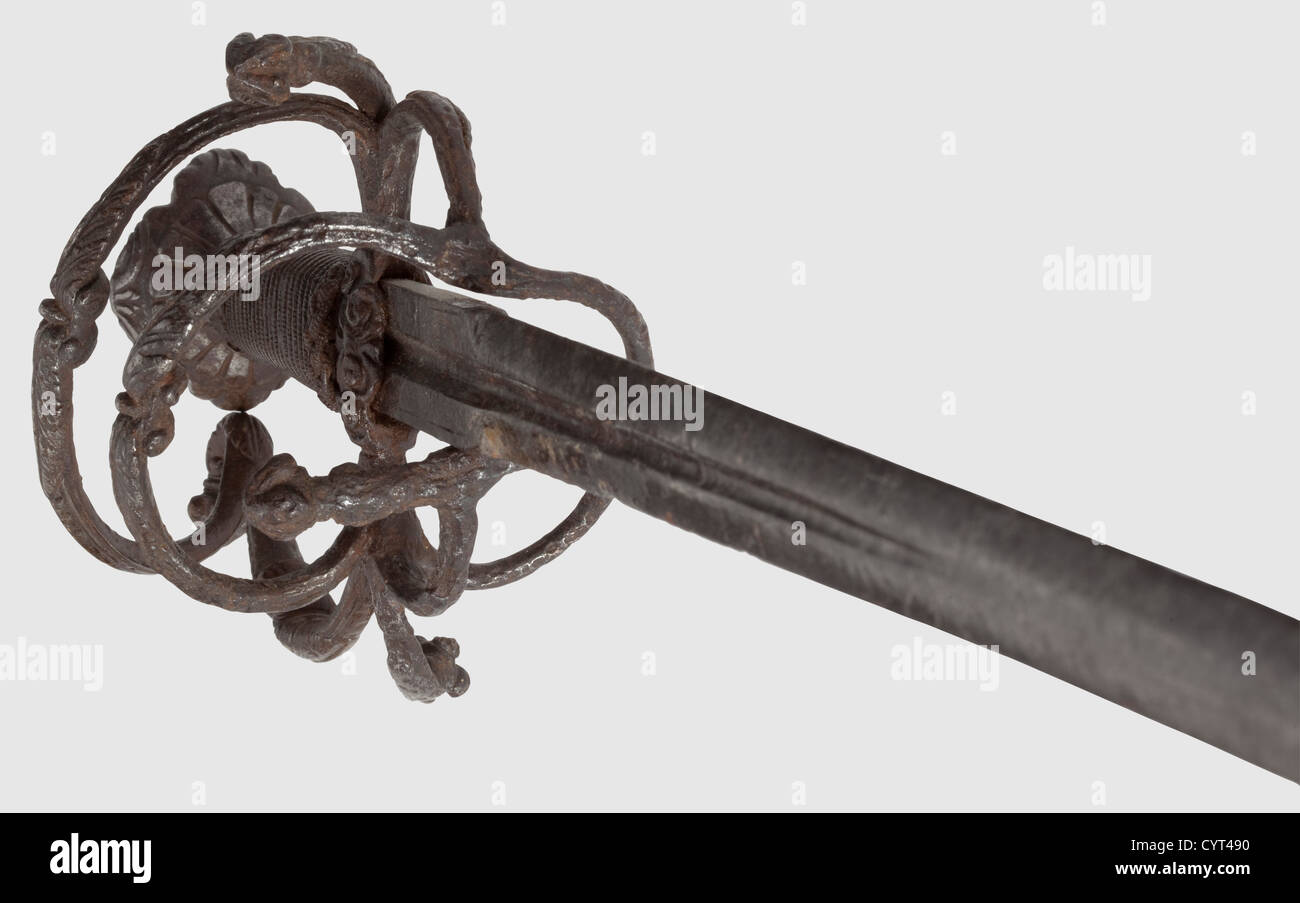 A cut-steel rapier,Milan,Daniele da Serravalle around 1560 Double-edged ...