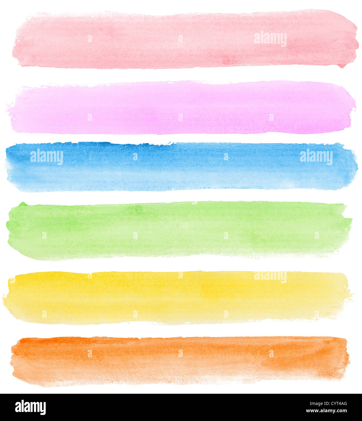 Abstract watercolor hand painted banners Stock Photo - Alamy