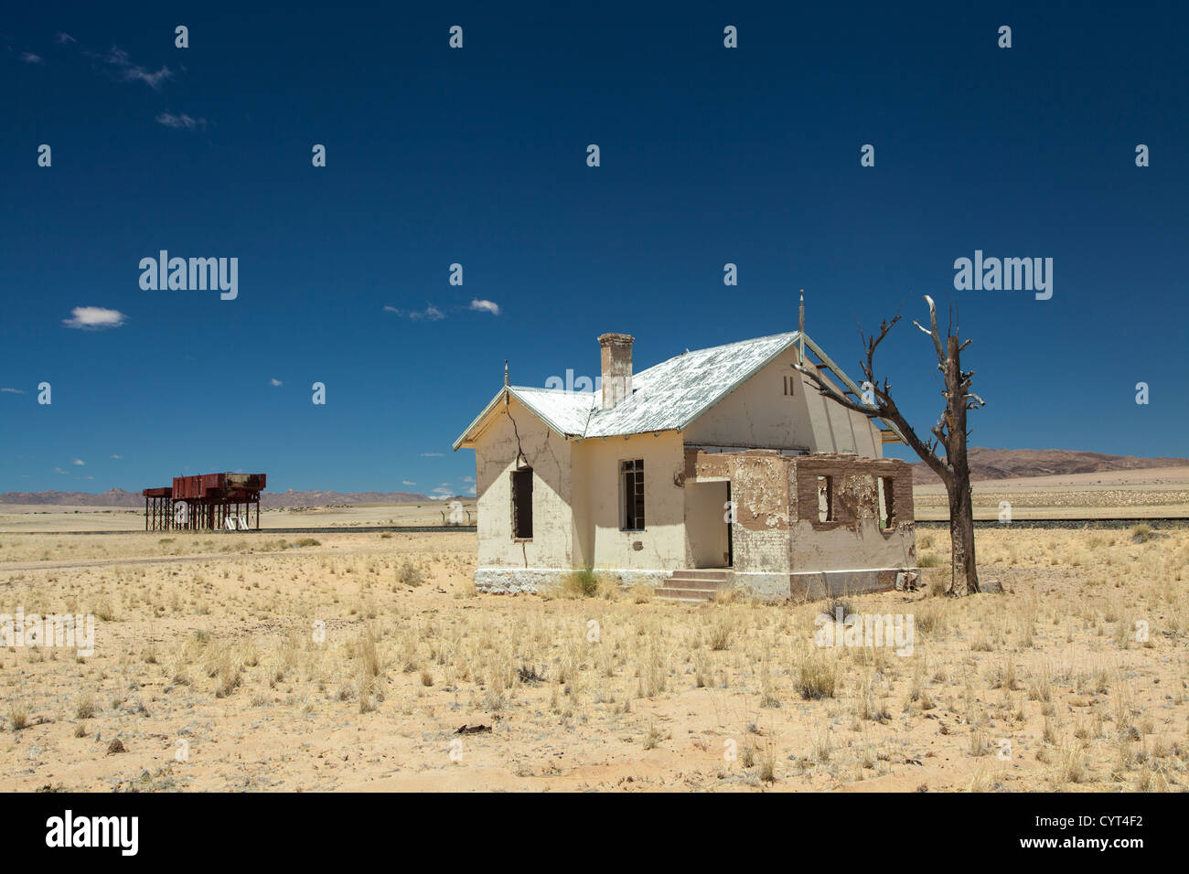 Abandoned station at Garub, on the recently rebuilt railway line ...