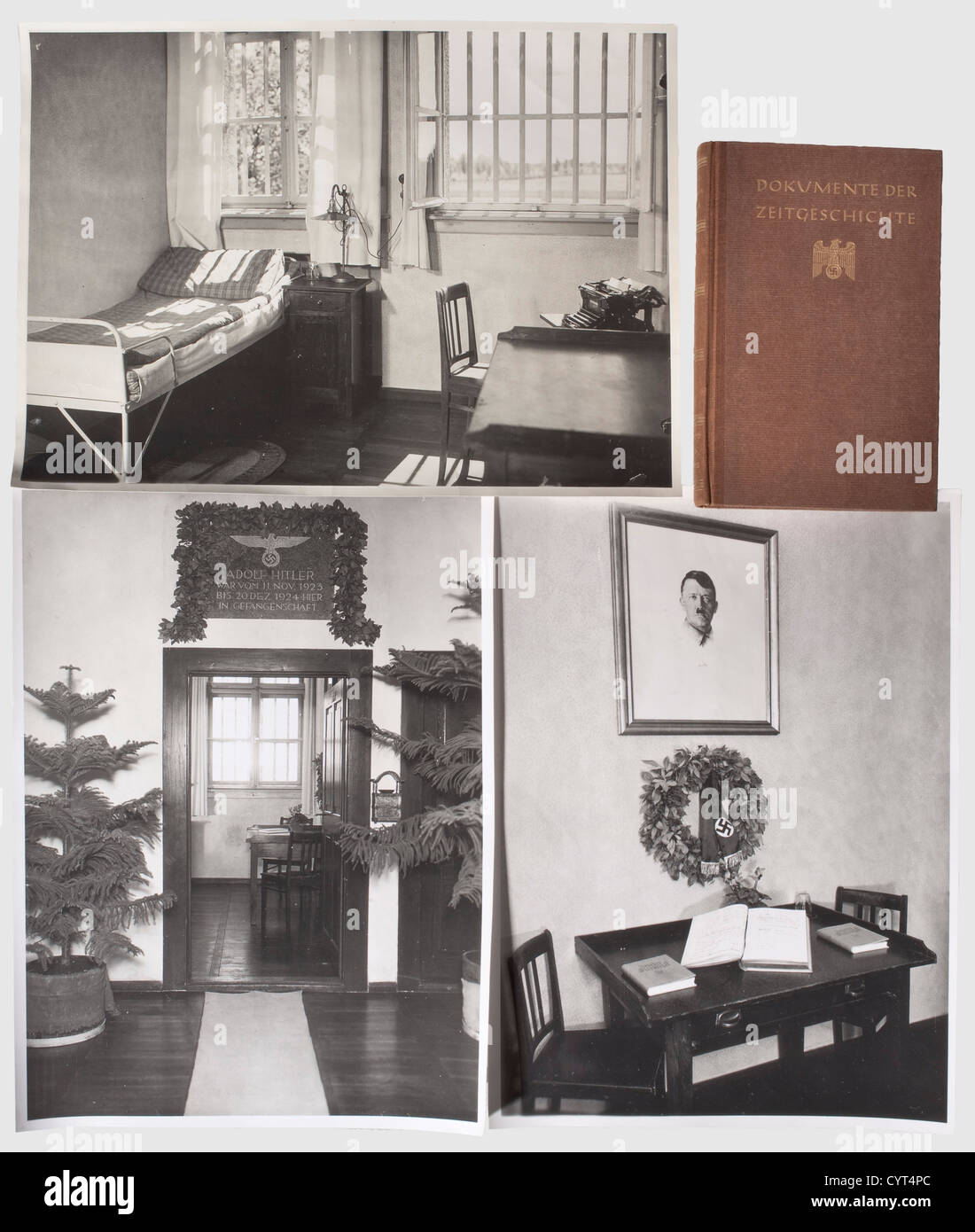 Adolf Hitler, a chair from his cell Nr. 7 in Landsberg 1923/24 Wood ...