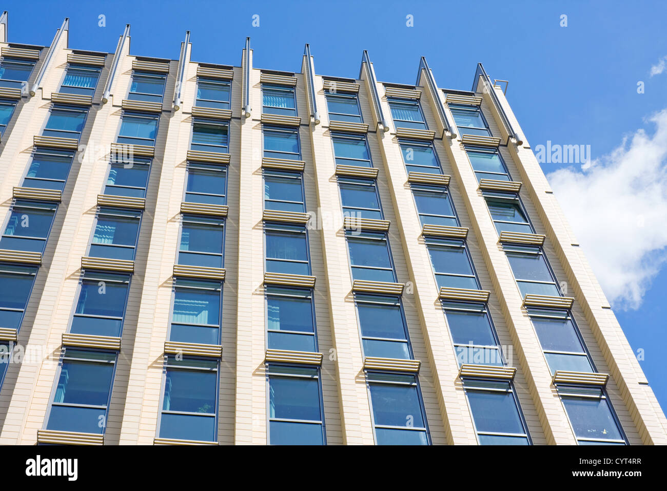 exterior of contemporary glass business center Stock Photo - Alamy