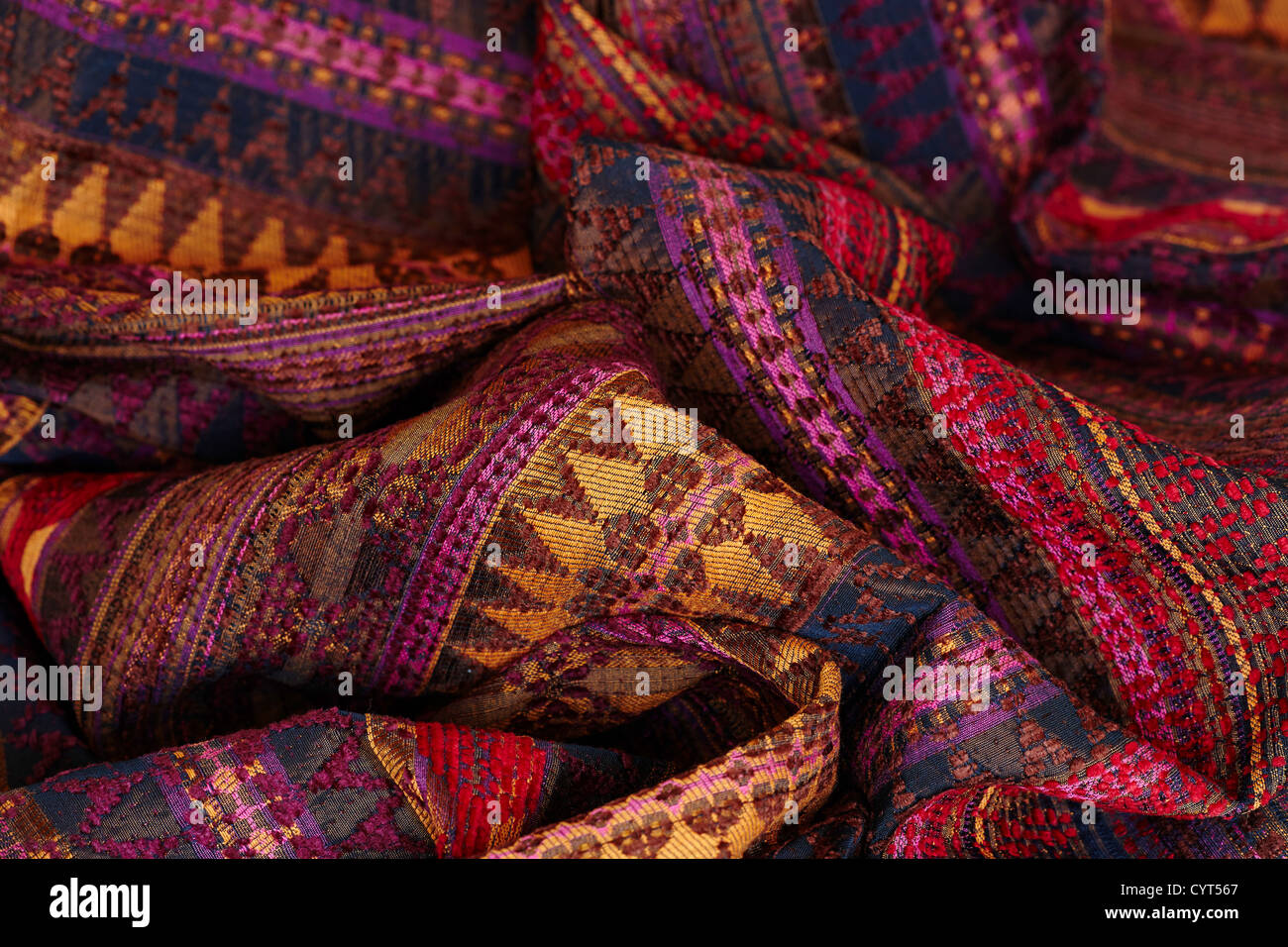 Colorful textile closeup Stock Photo - Alamy