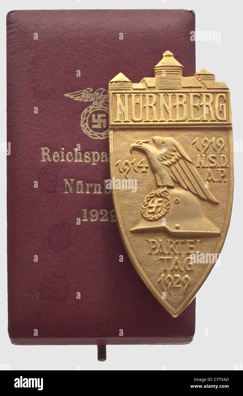 Rudolf hess nuremberg party congress badge 1929 hi-res stock ...