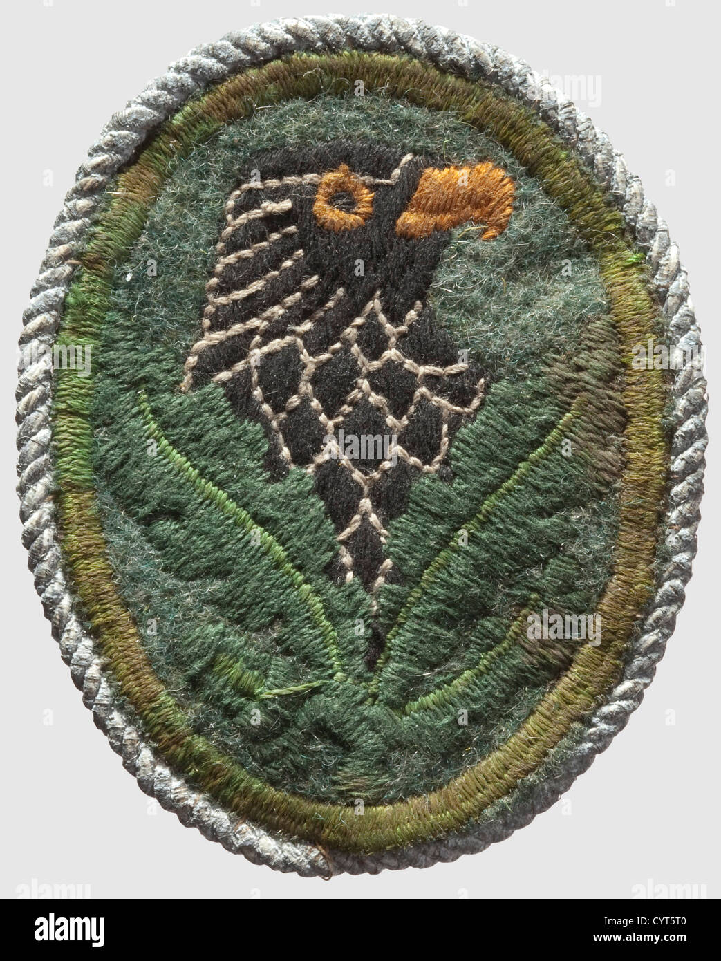 A Sniper's Badge, of the 2nd level Multi-colour machine embroidery on ...